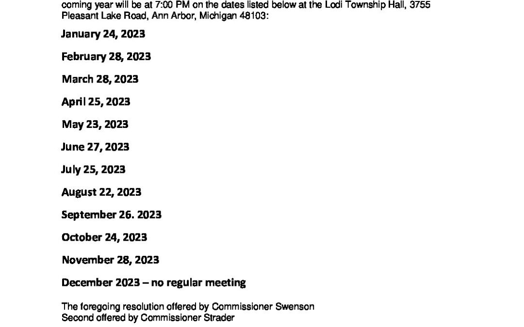 PLANNING COMMISSION2023-001 | Lodi Township