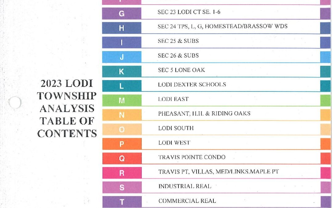 TABLE OF CONTENTS | Lodi Township