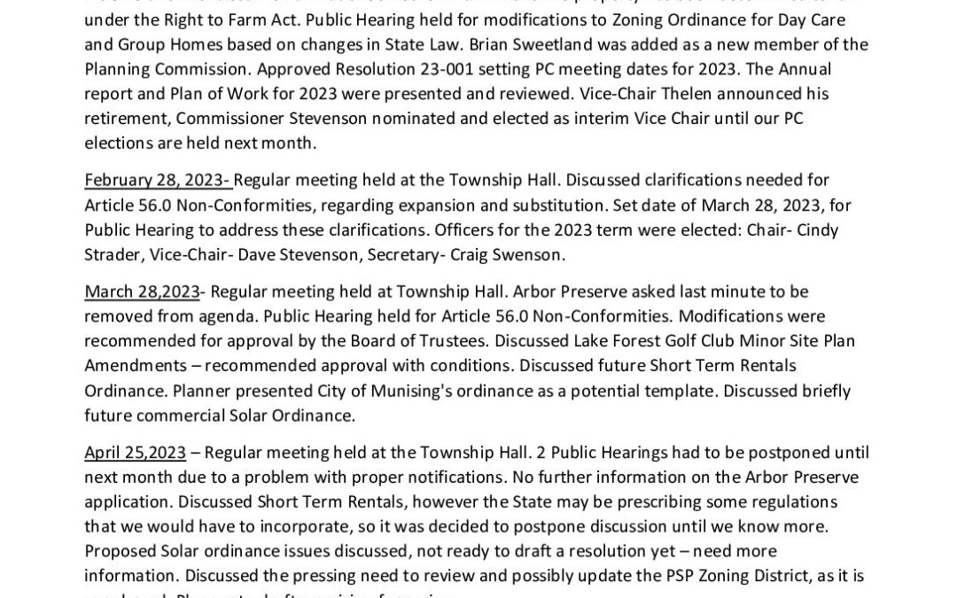 2023 Annual Report | Lodi Township