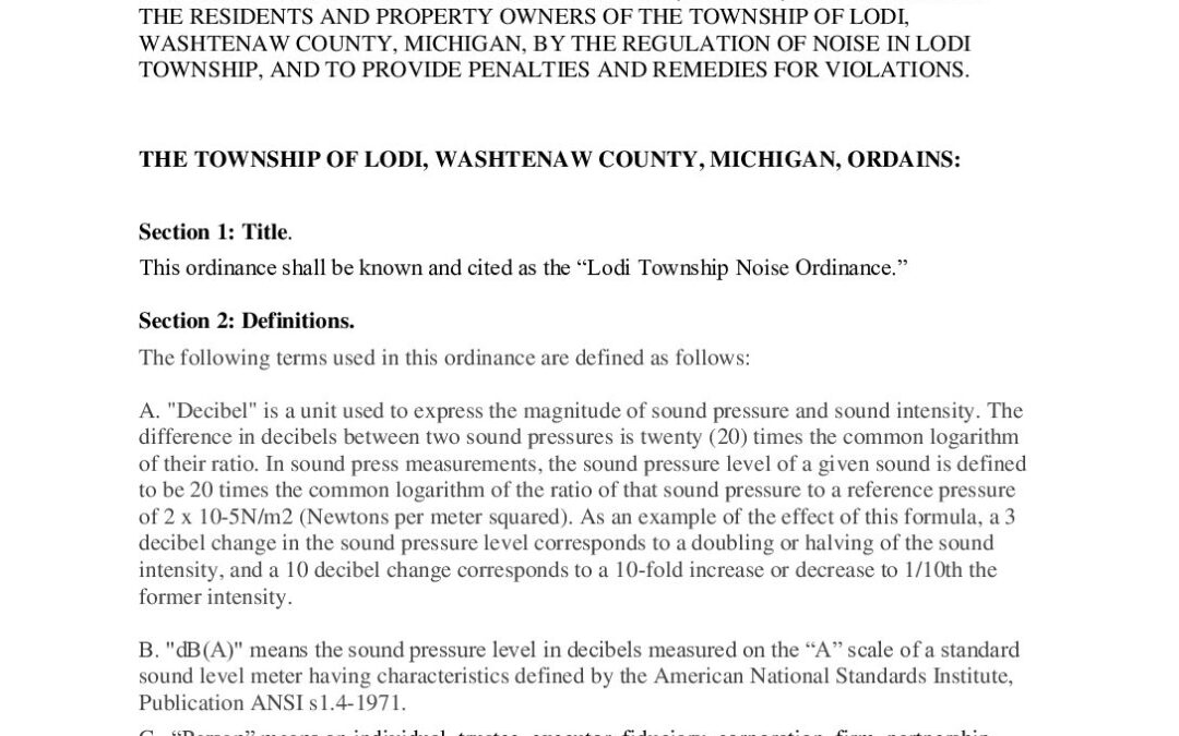 Lodi.Noise.Ord.2024-001R | Lodi Township