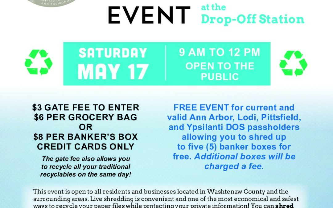 Shredding Event Flyer-May 17 2025 | Lodi Township