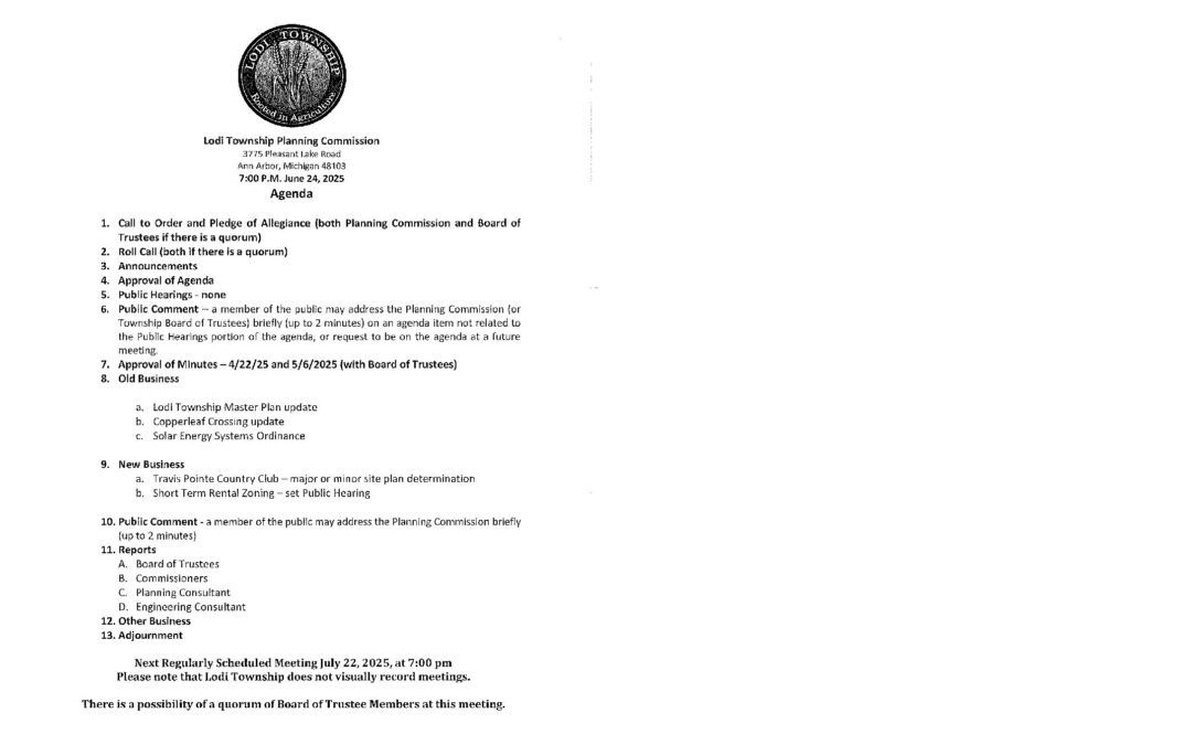 June 24 PC packet | Lodi Township